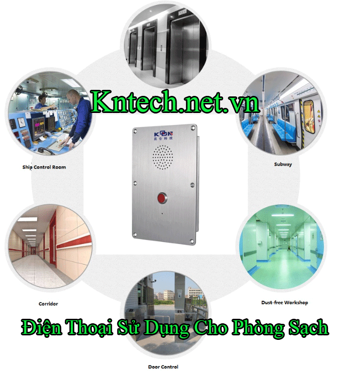 Điện Thoại Đạt Tiêu Chuẩn Cho Phòng Sạch - Kntech