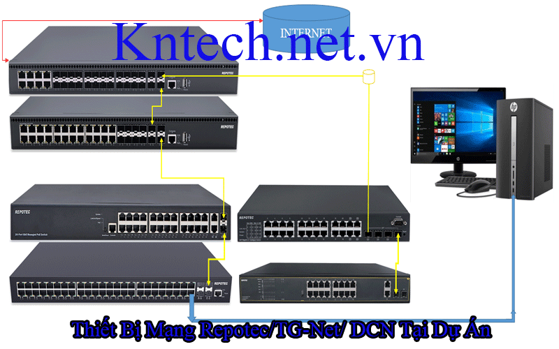 Cung Cấp Thiết Bị Mạng Repotec/TG-Net/ DCN Tại Dự Án